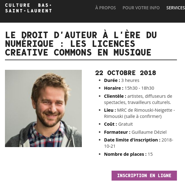 Atelier : Les licences Creative Commons en musique et en art numérique ...